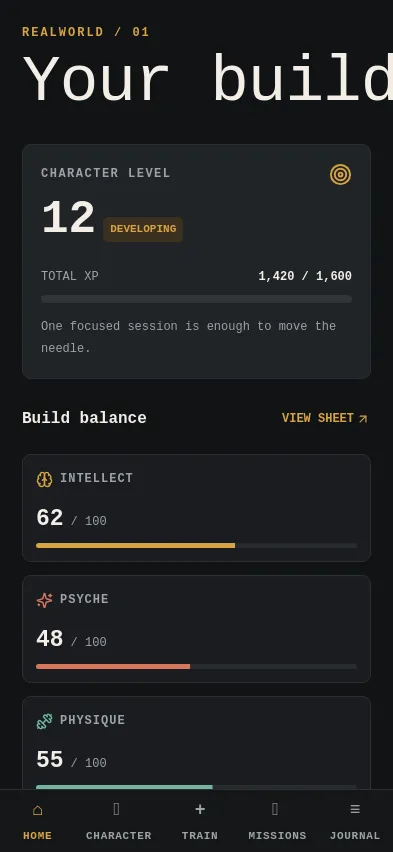 RealWorld RPG Builder