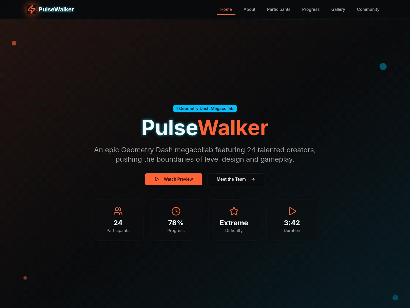 PulseWalker Megacollab Website
