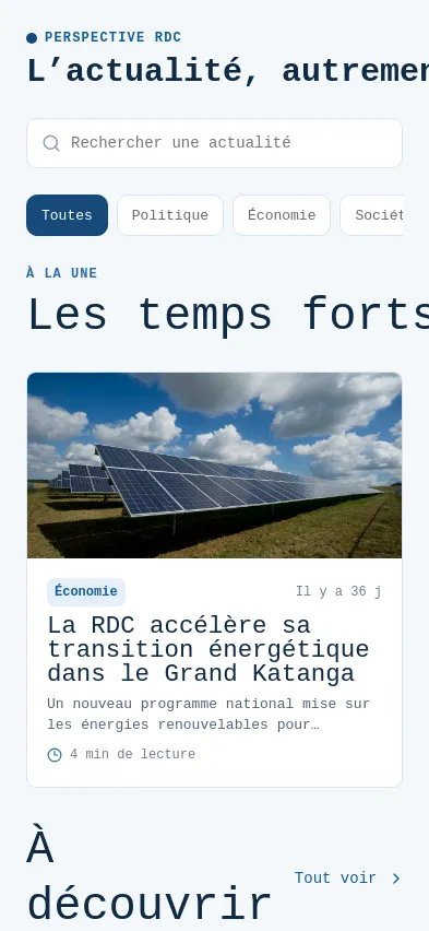 Perspective RDC News App