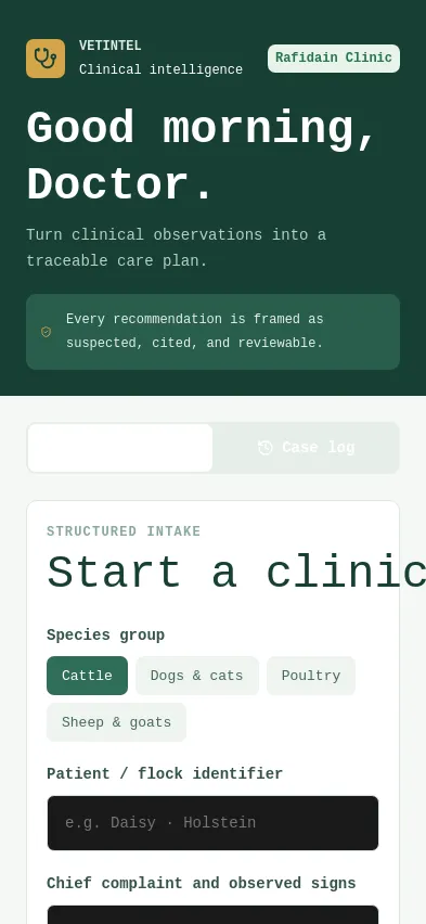 VetIntel Mobile Assistant