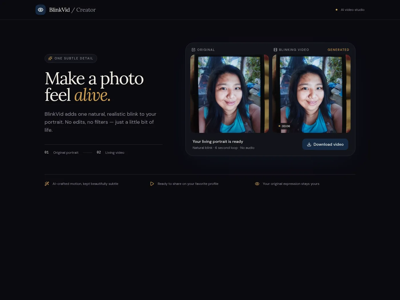BlinkVid Creator
