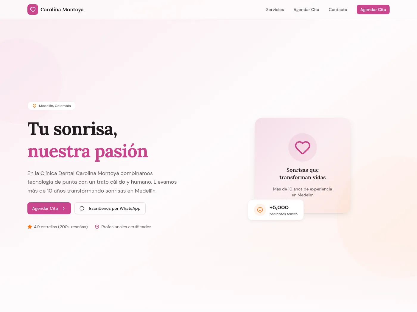 Carolina Montoya Dental Web