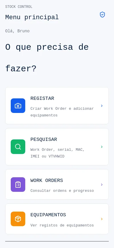Stock Control Mobile App