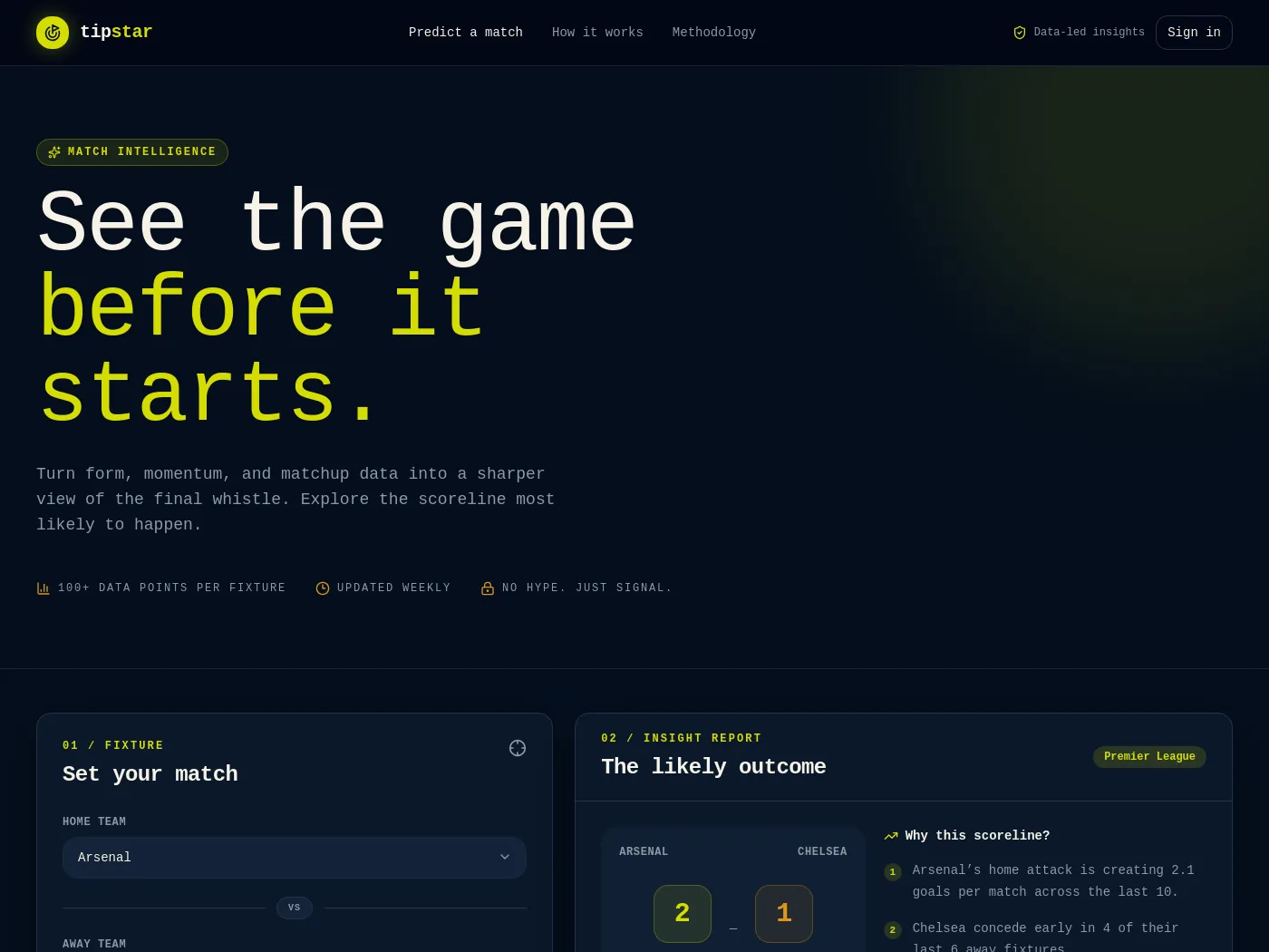 TipStar Football Predictor