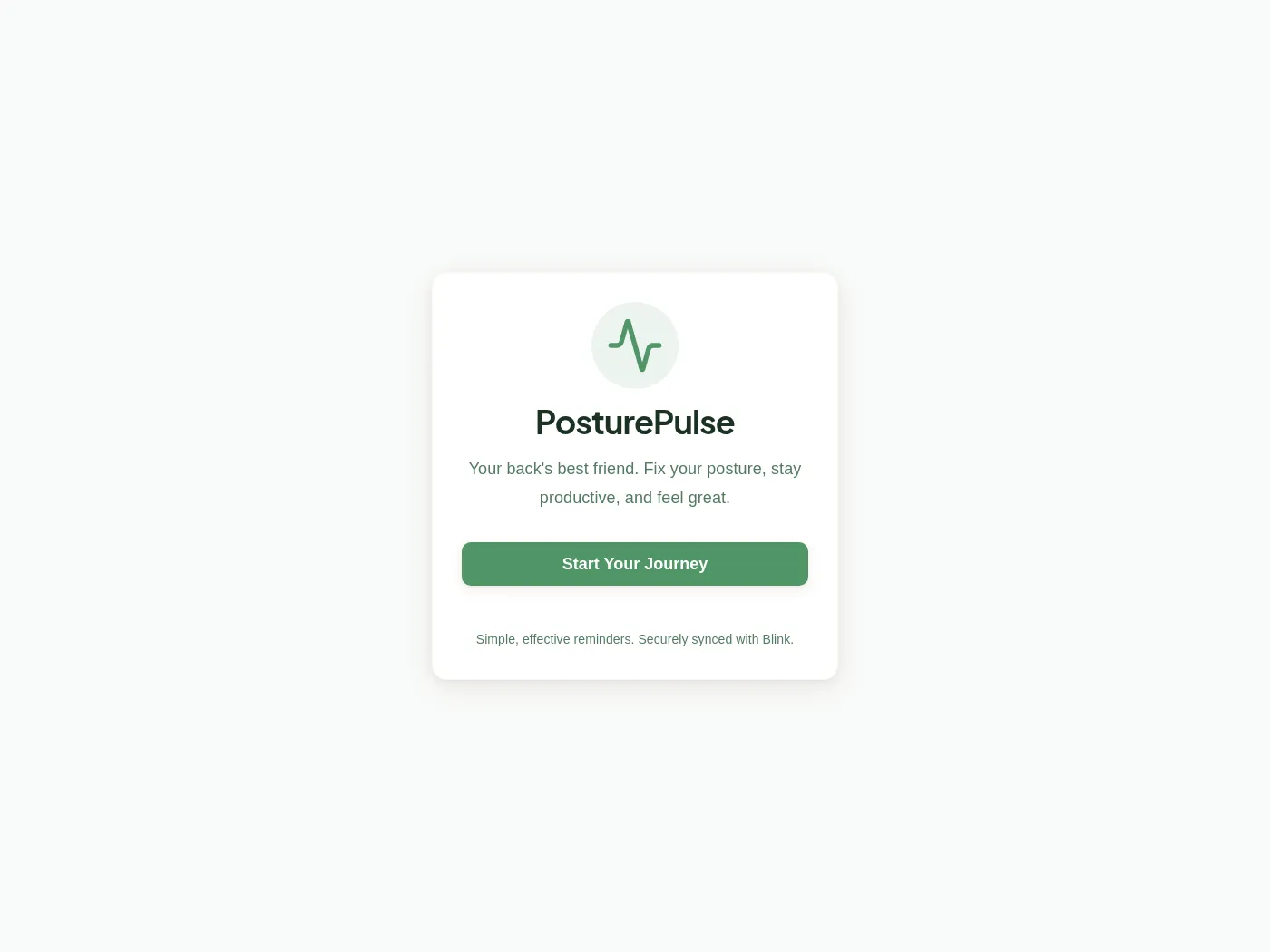 Posture Reminder App