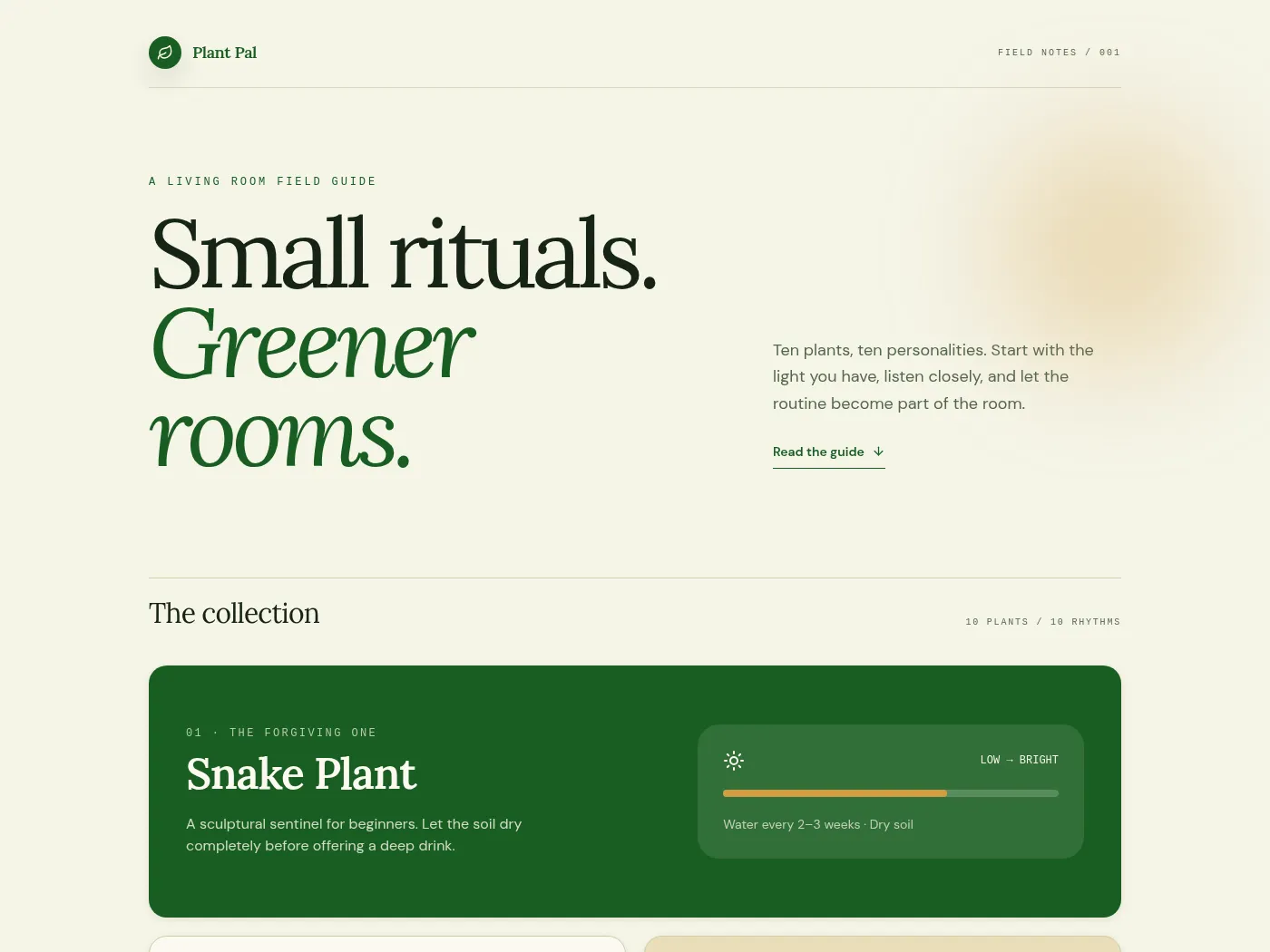 Plant Pal Guide