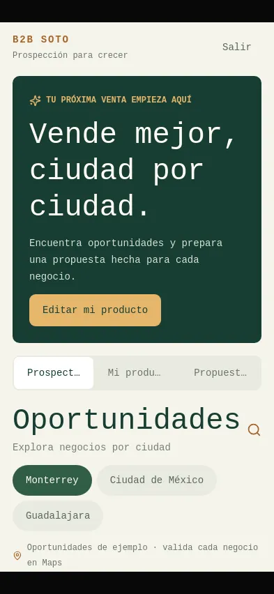 B2B Soto Client Finder