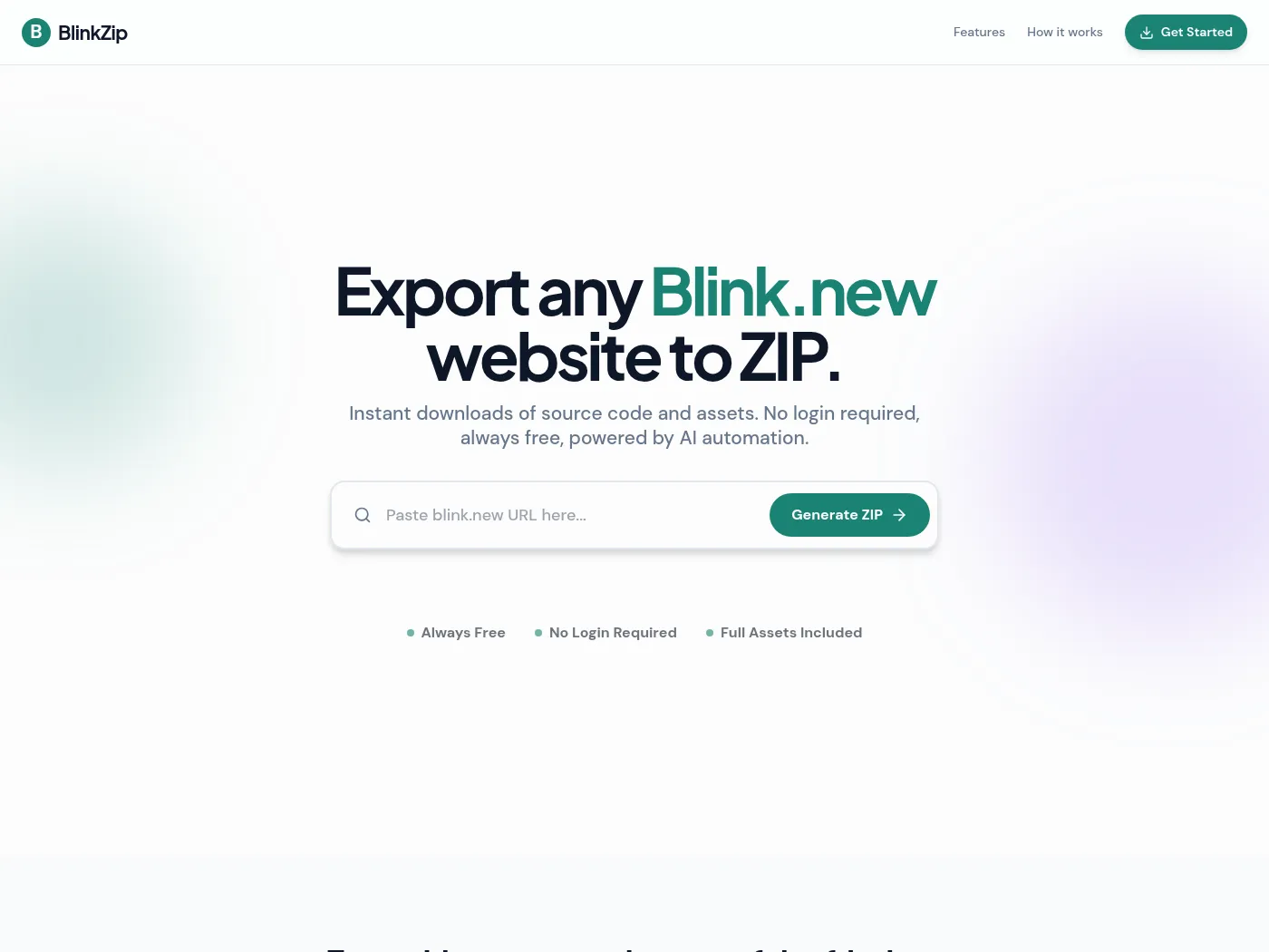 BlinkZip Generator
