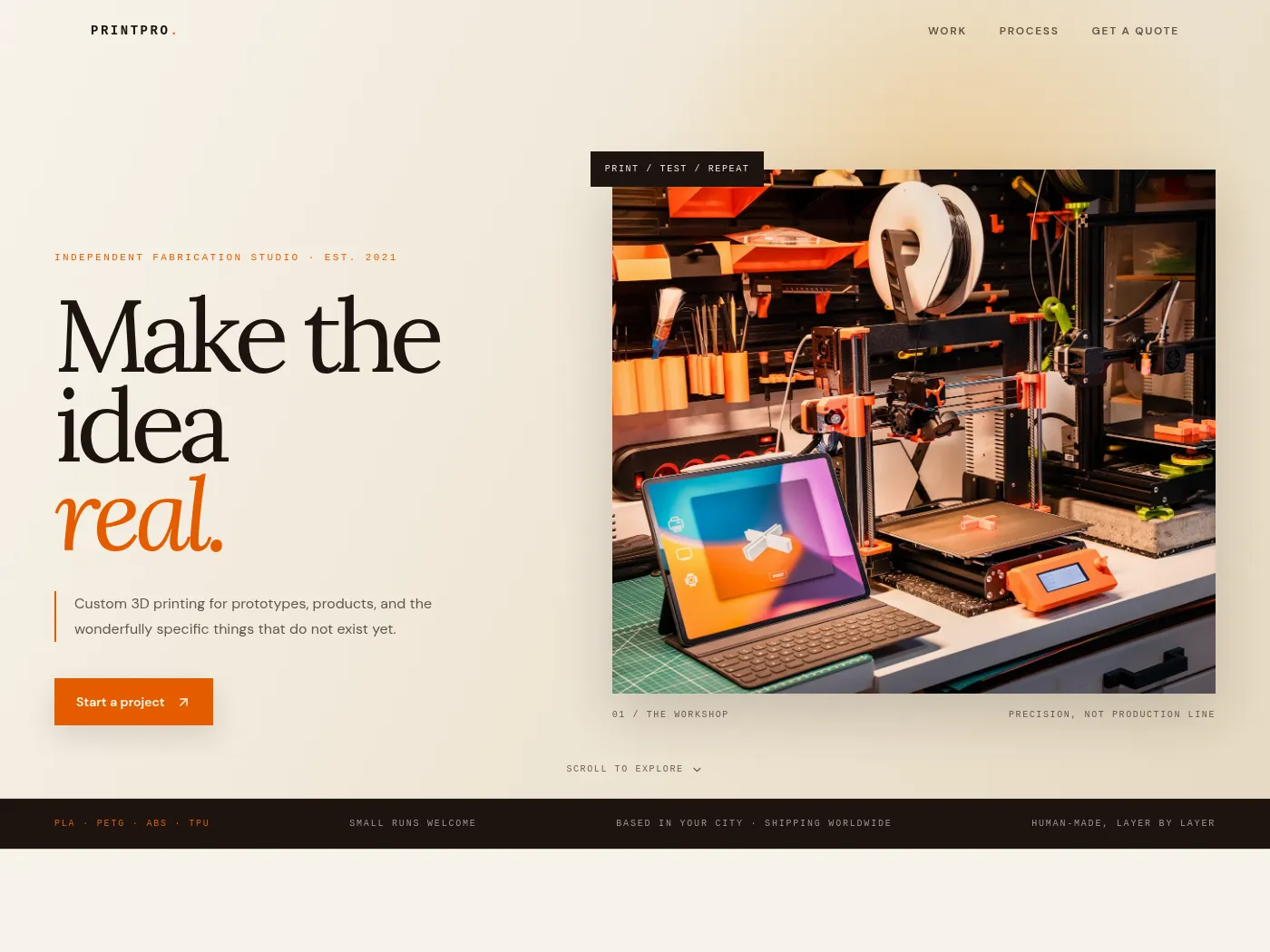Geo's PrintPro Web Presence