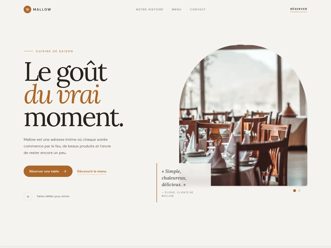 Restaurant Web Portal