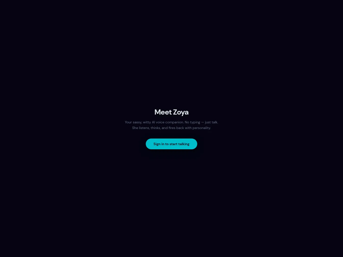 Zoya Voice Assistant