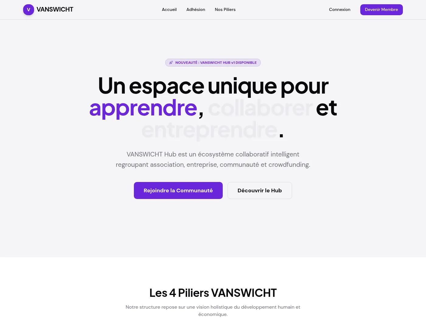 VANSWICHT Collaborative Hub