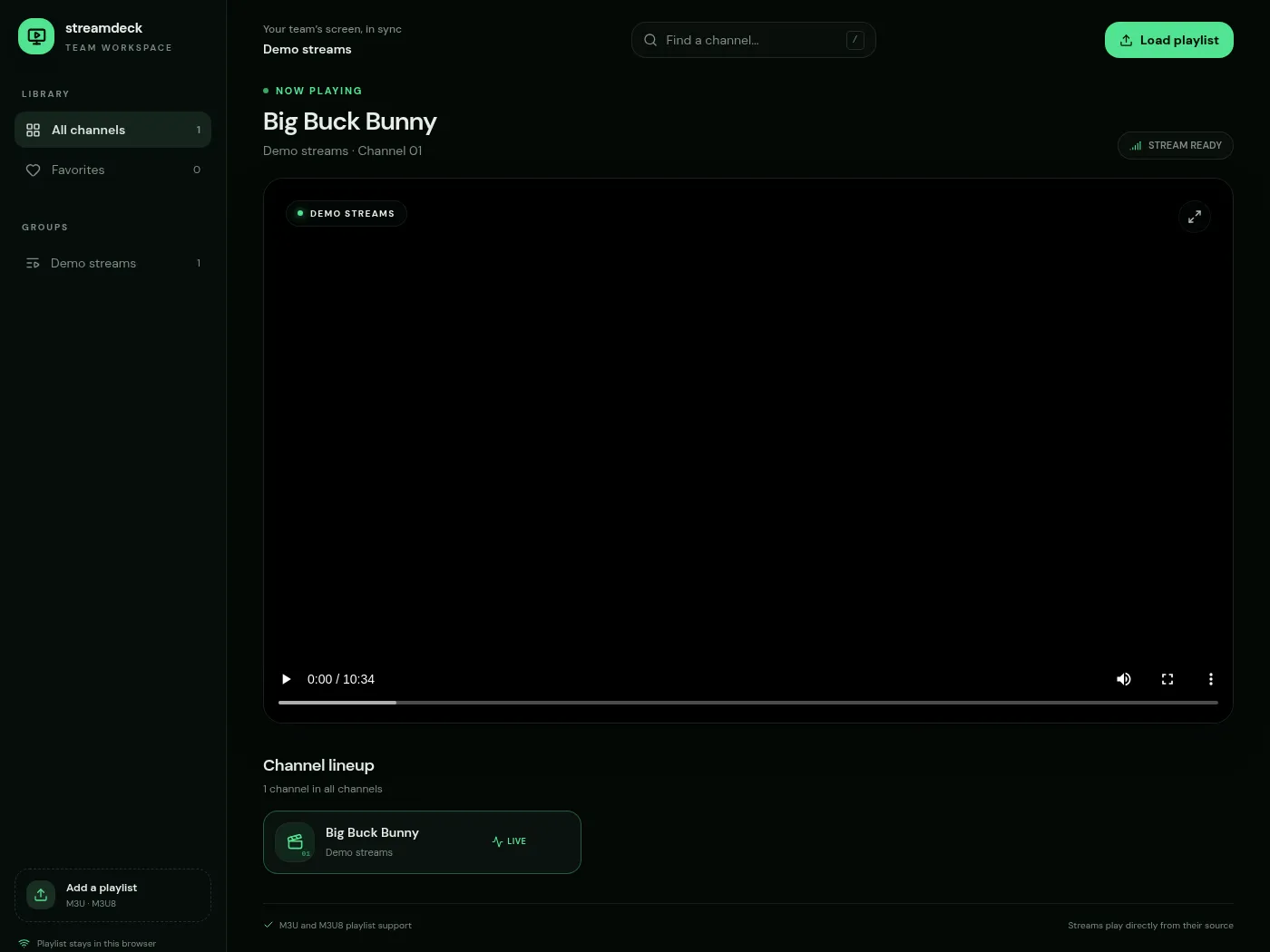 StreamDeck IPTV Player