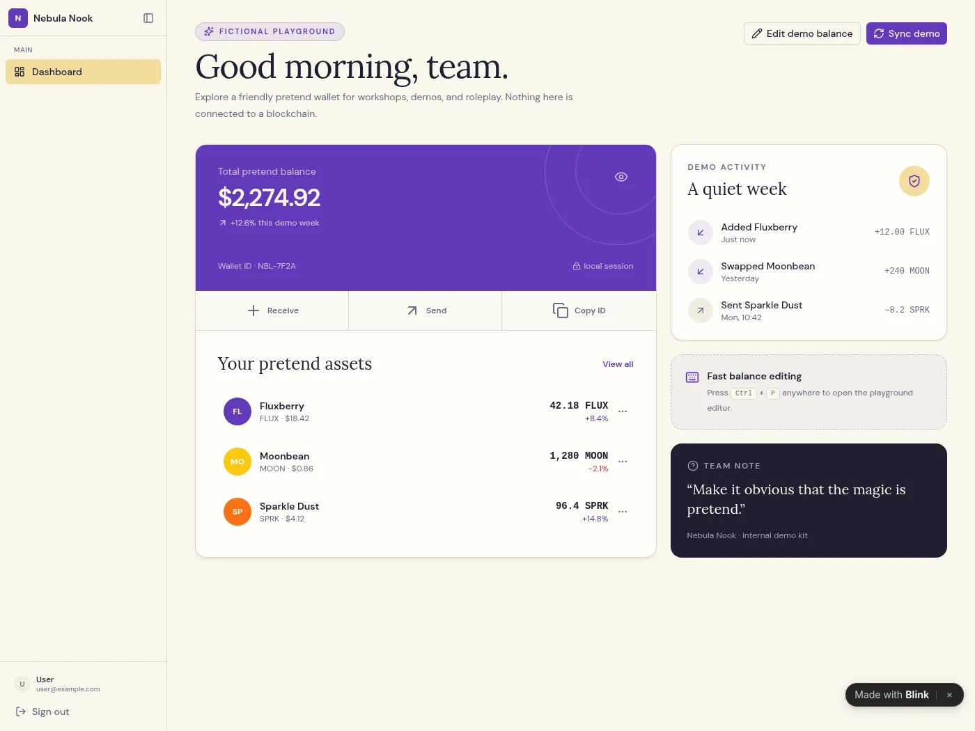 Exodus Wallet Playground