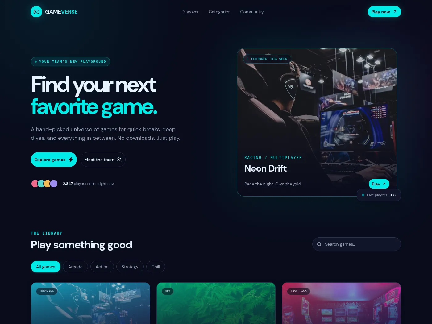 GameVerse Portal