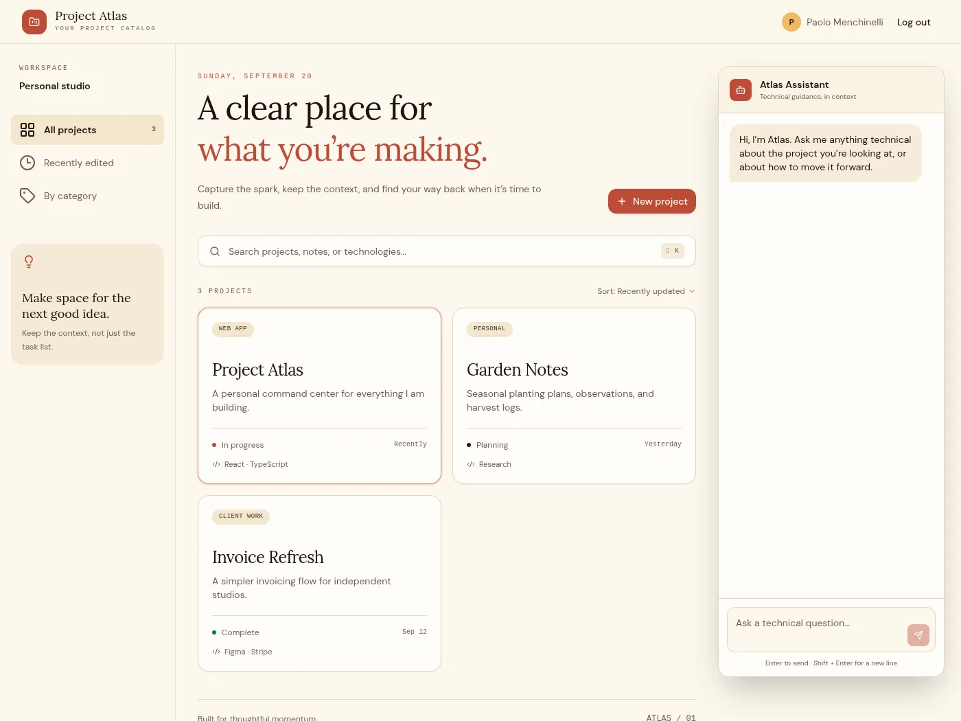 Project Catalog AI