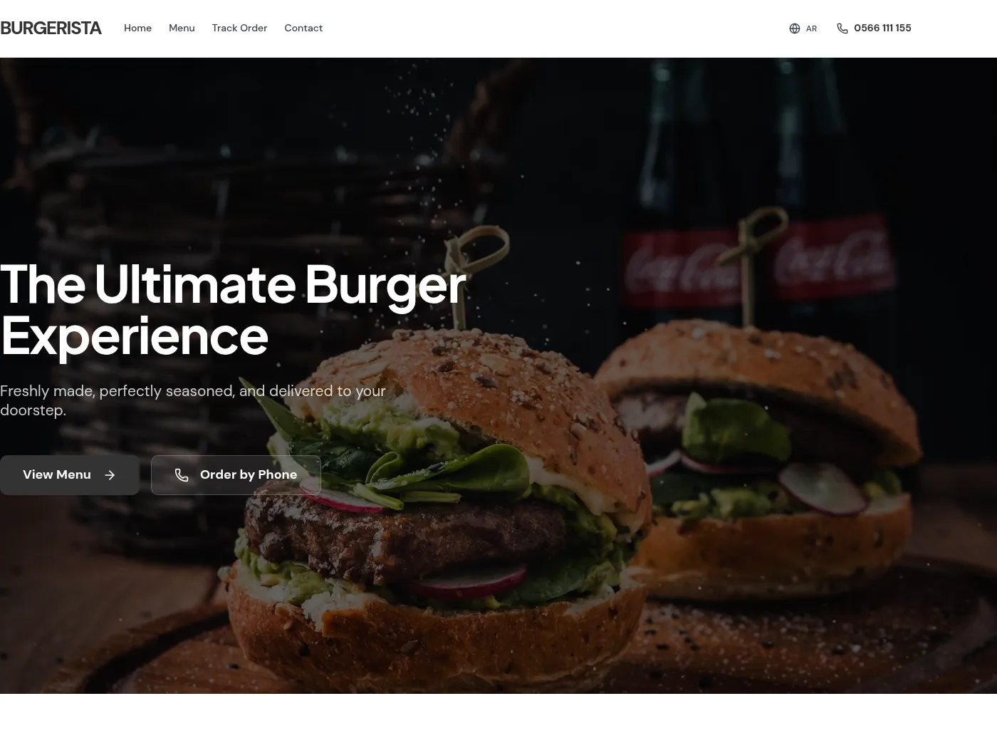 Burgerista Order Site