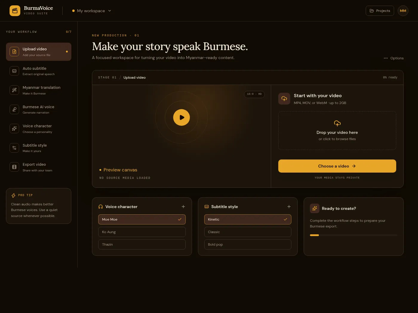 BurmaVoice Video Suite