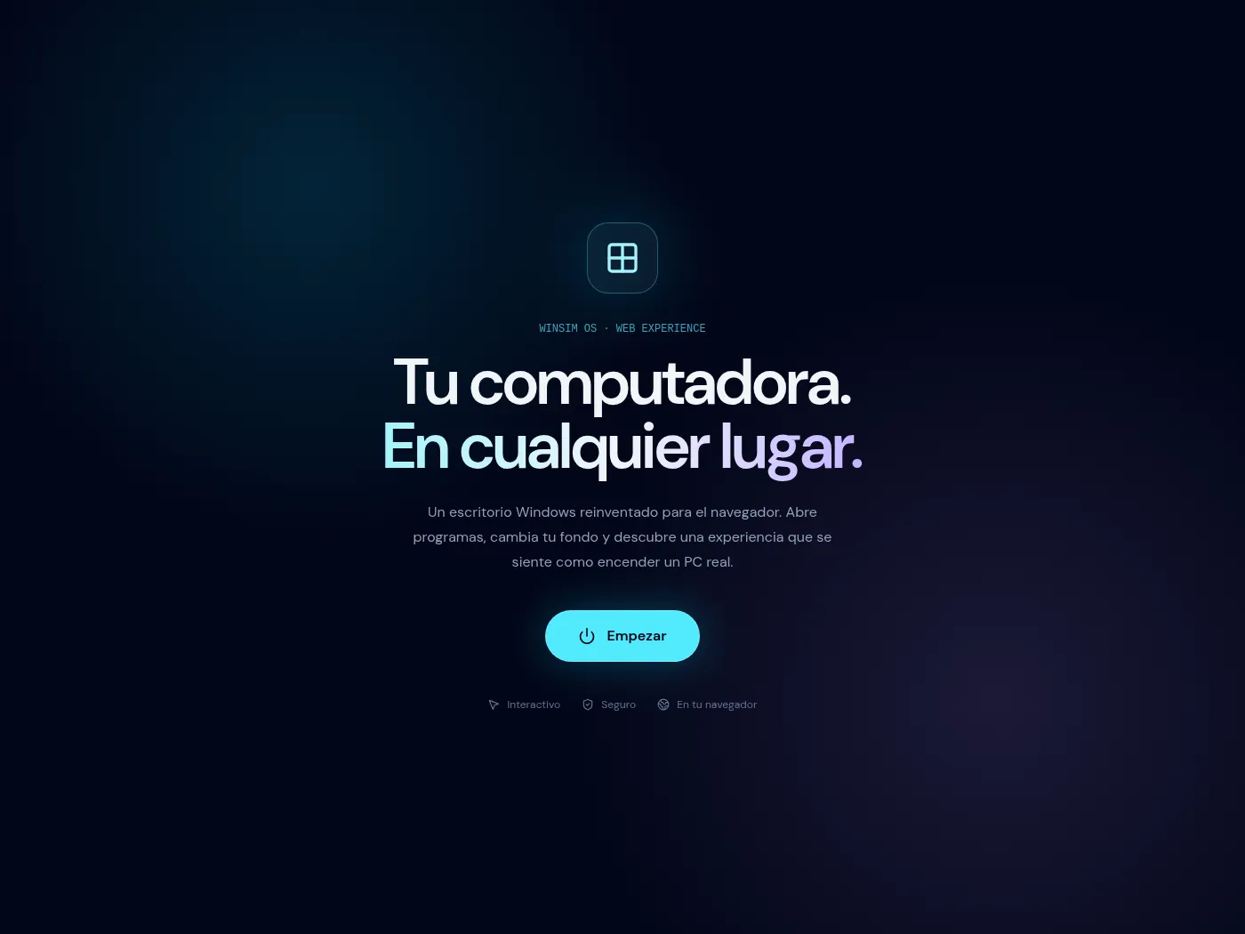 WinSim Web Experience