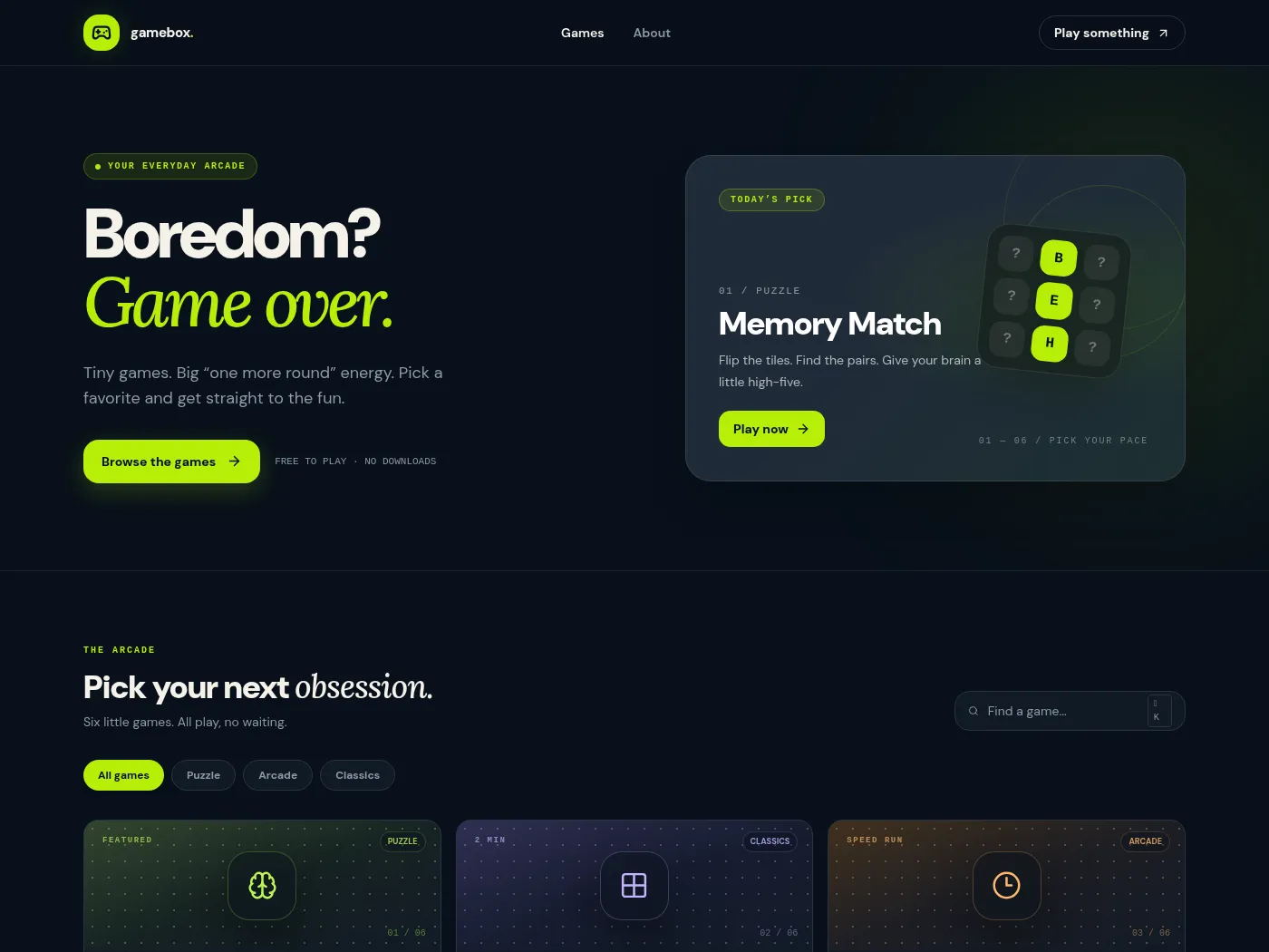 GameBox Hub