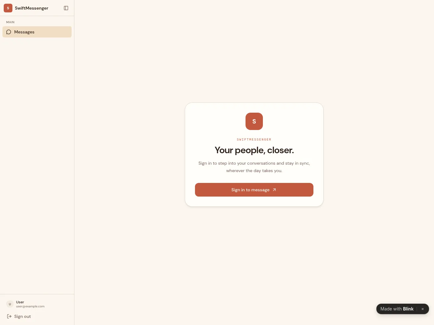 SwiftMessenger