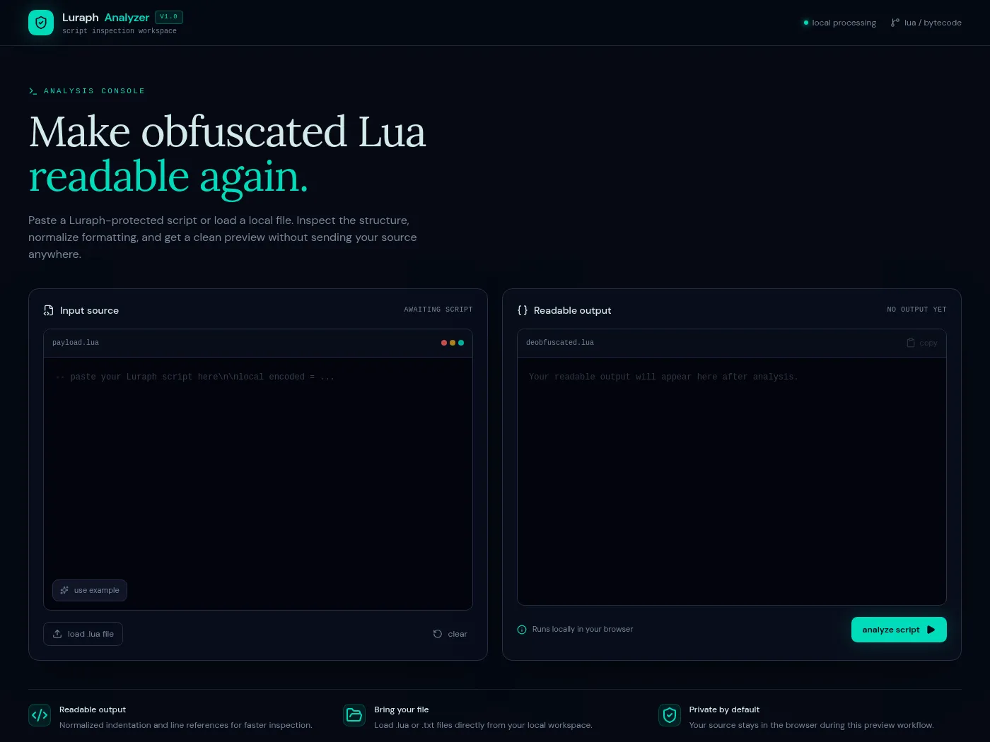 Luraph Deobfuscator Tool