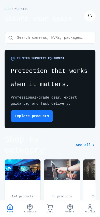 CCTV Secure Shop