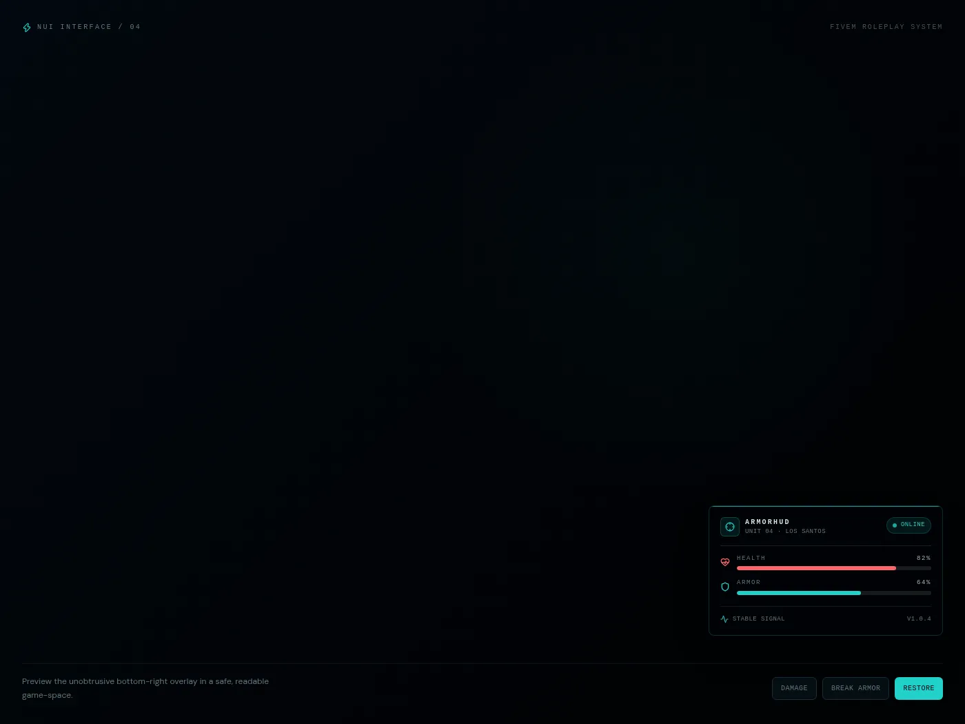 ArmorHUD Clean UI