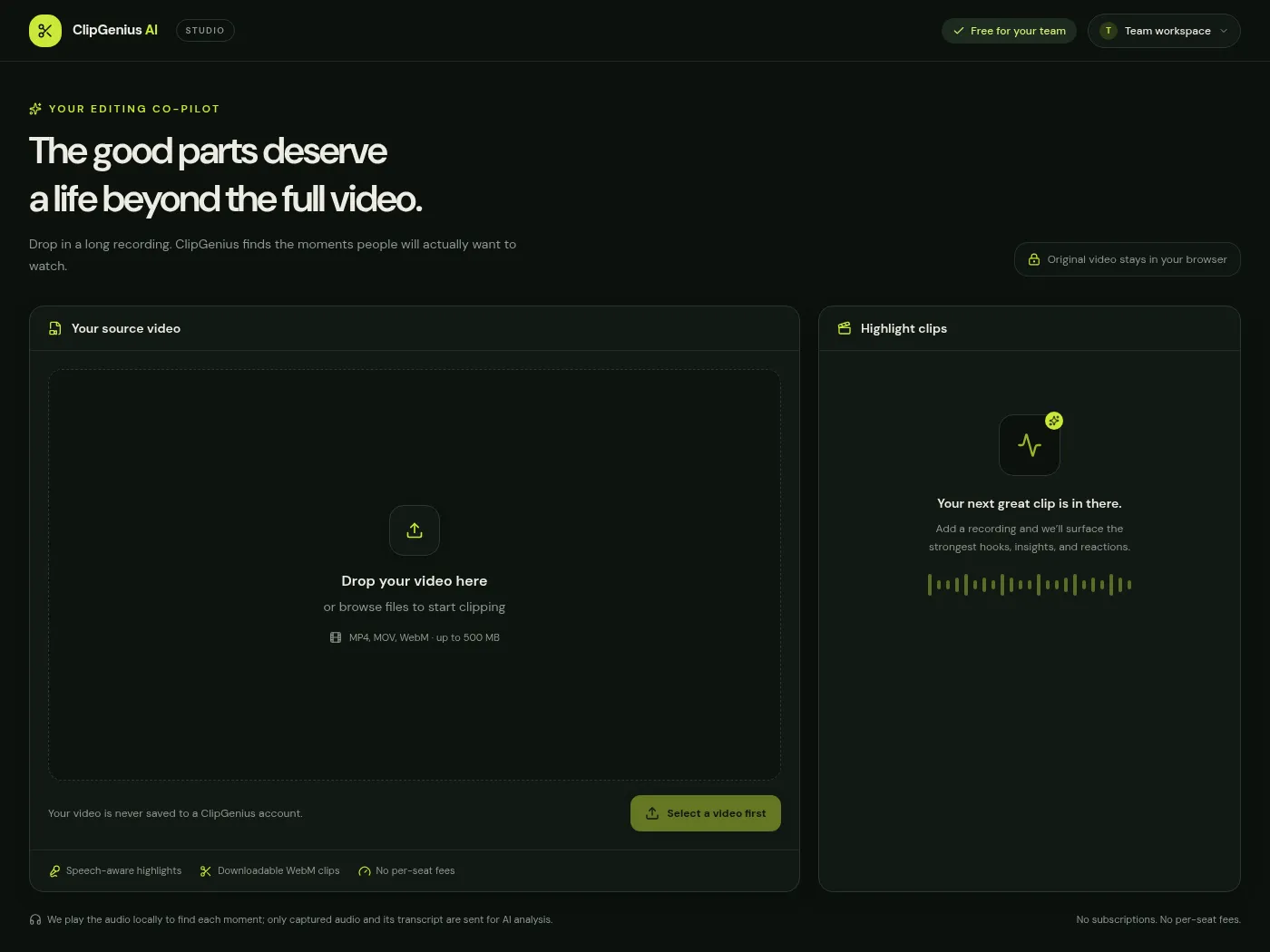 ClipGenius AI