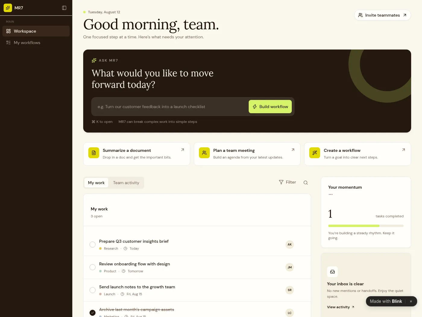 MR7 Web Assistant