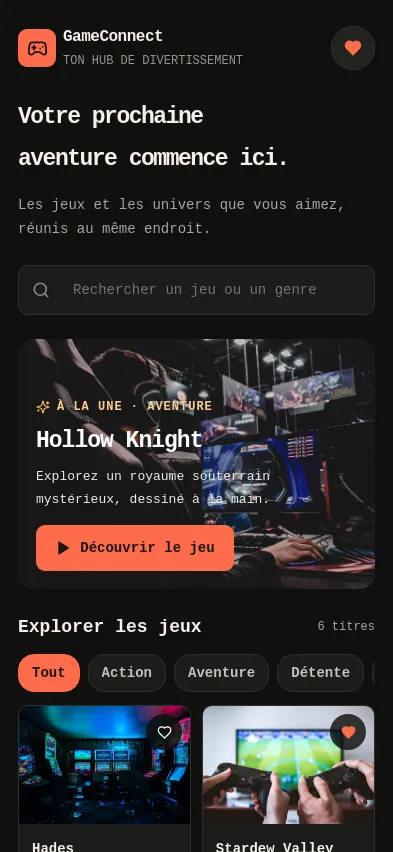 GameConnect Hub
