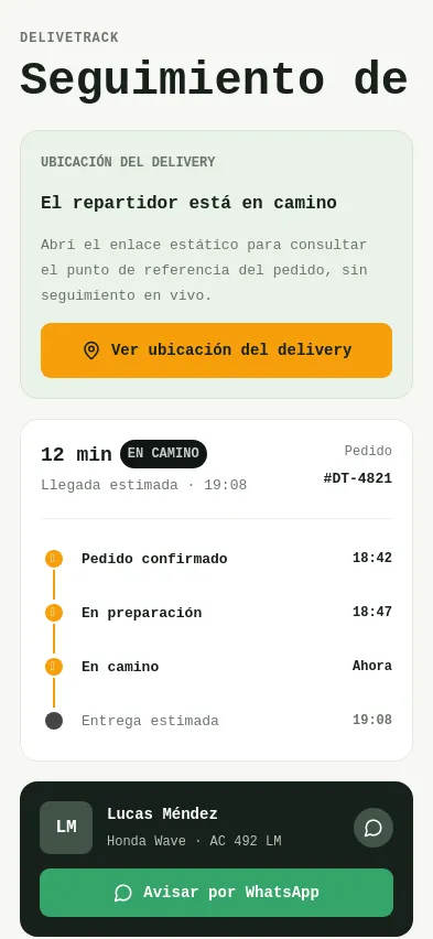 Order tracking