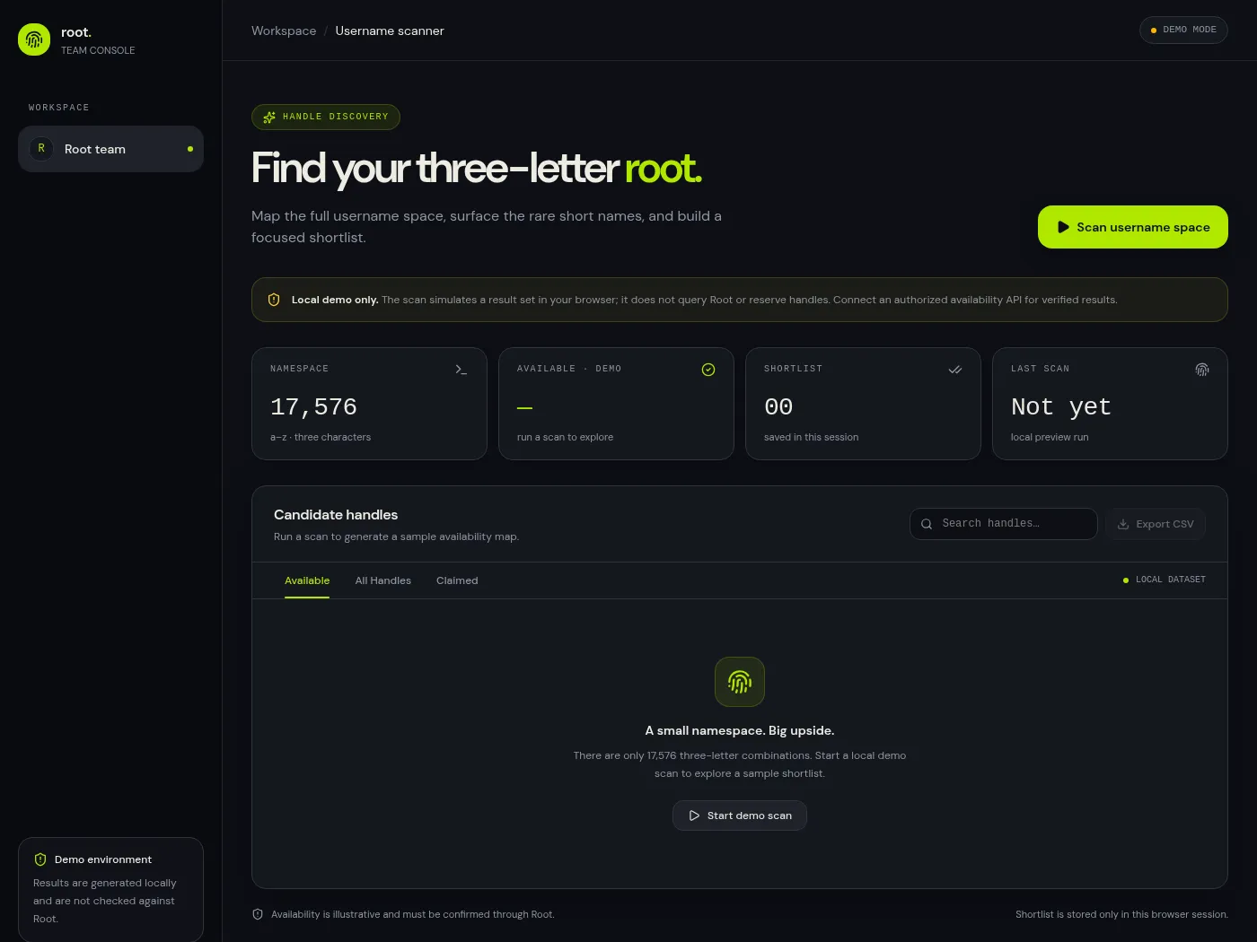 Root Username Scanner