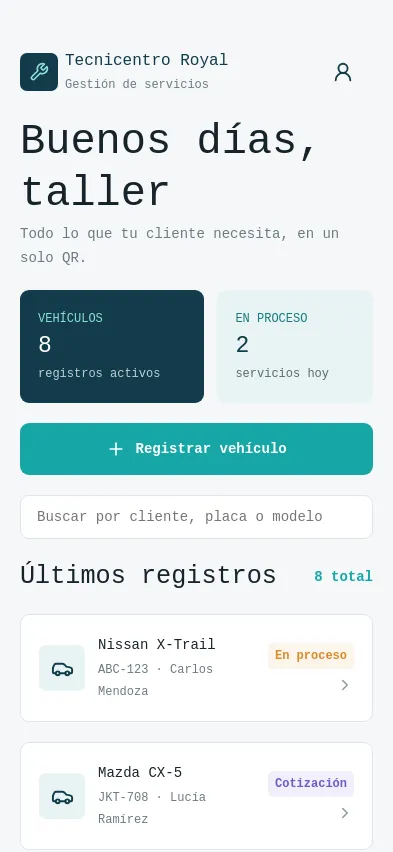 TallerQR Manager