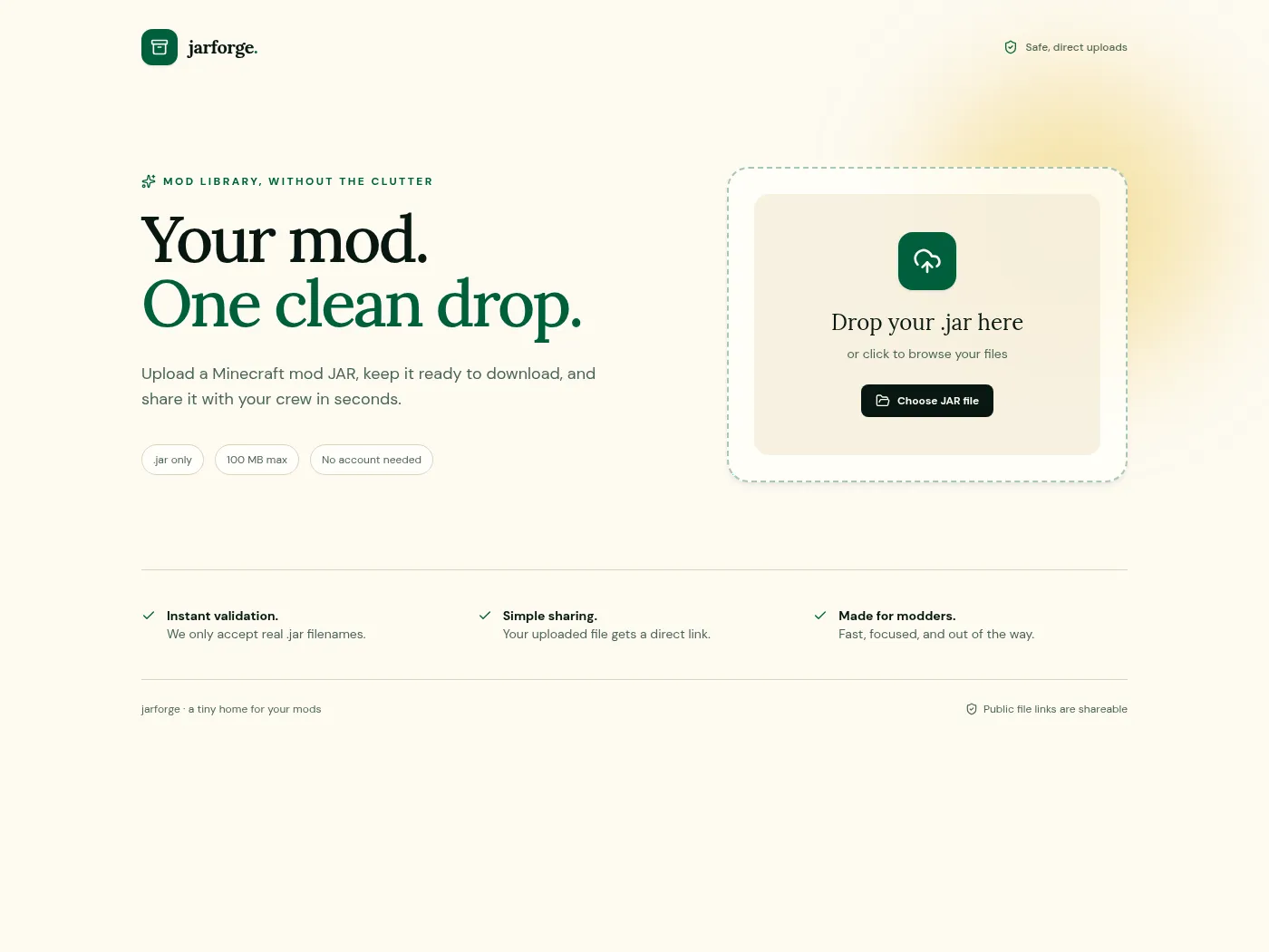 Jar Mod Uploader