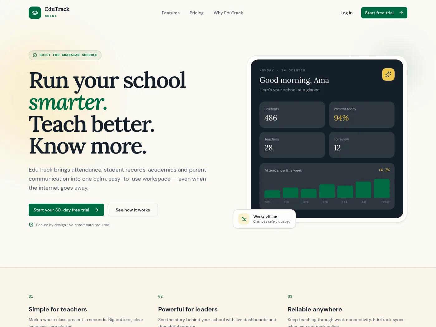 EduTrack Ghana SaaS Platform
