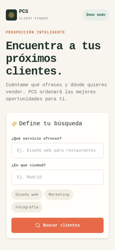 PCS Client Finder