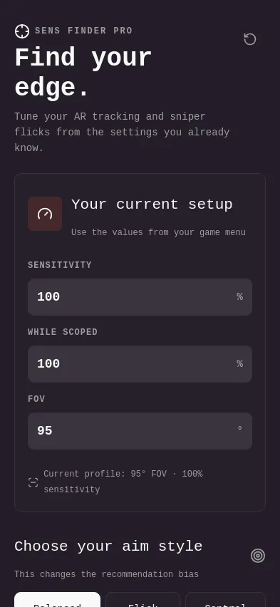 Sens Finder Pro