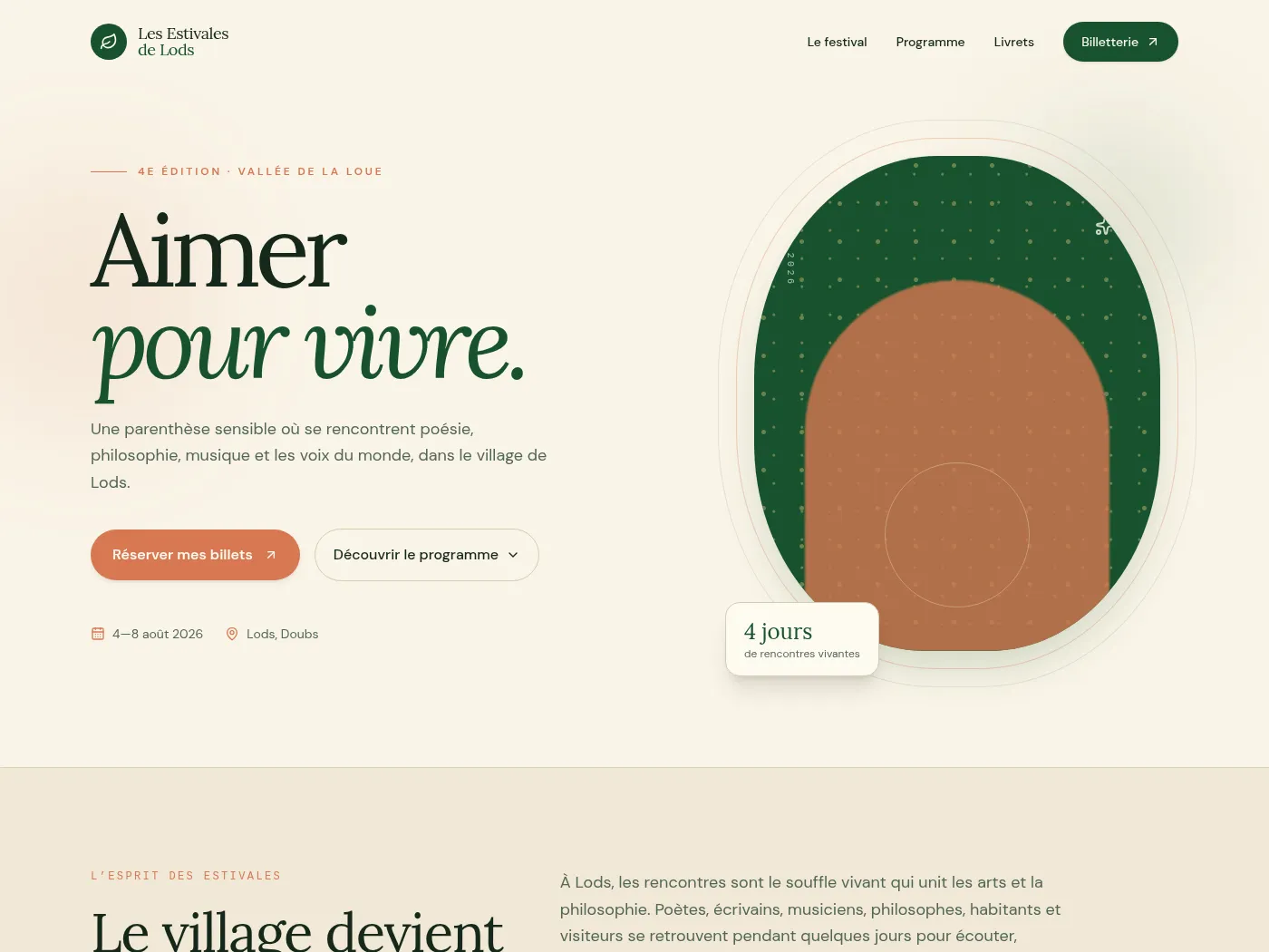 Estivales de Lods Portal