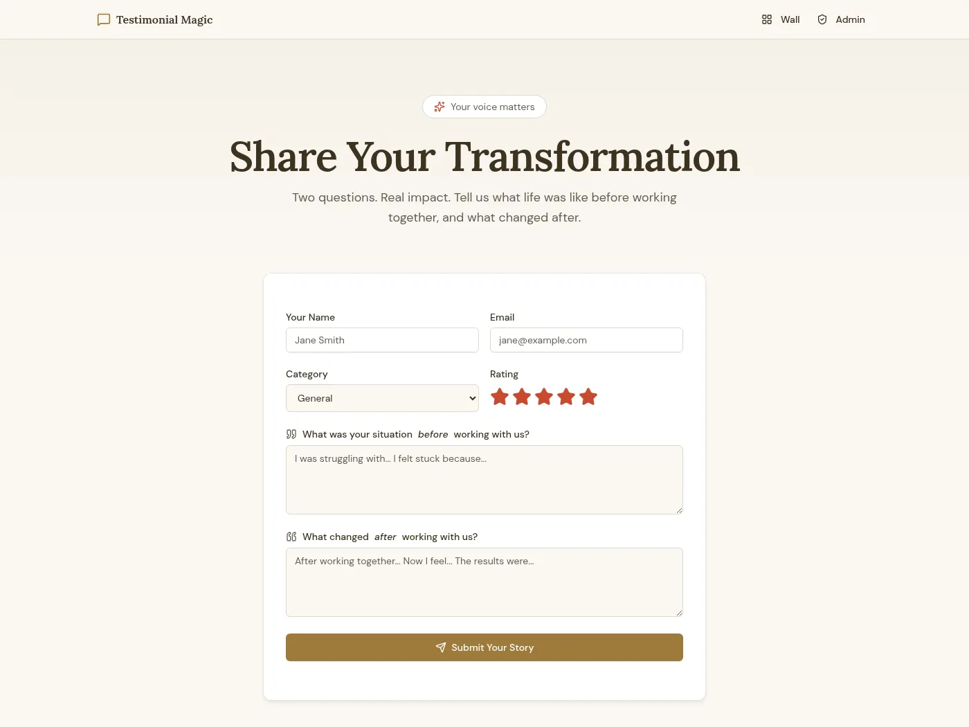 Testimonial Magic