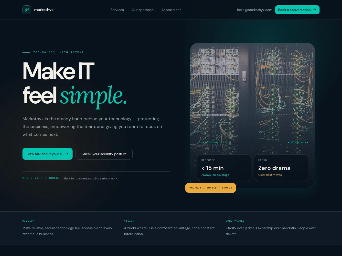 Markothyx MSP Website