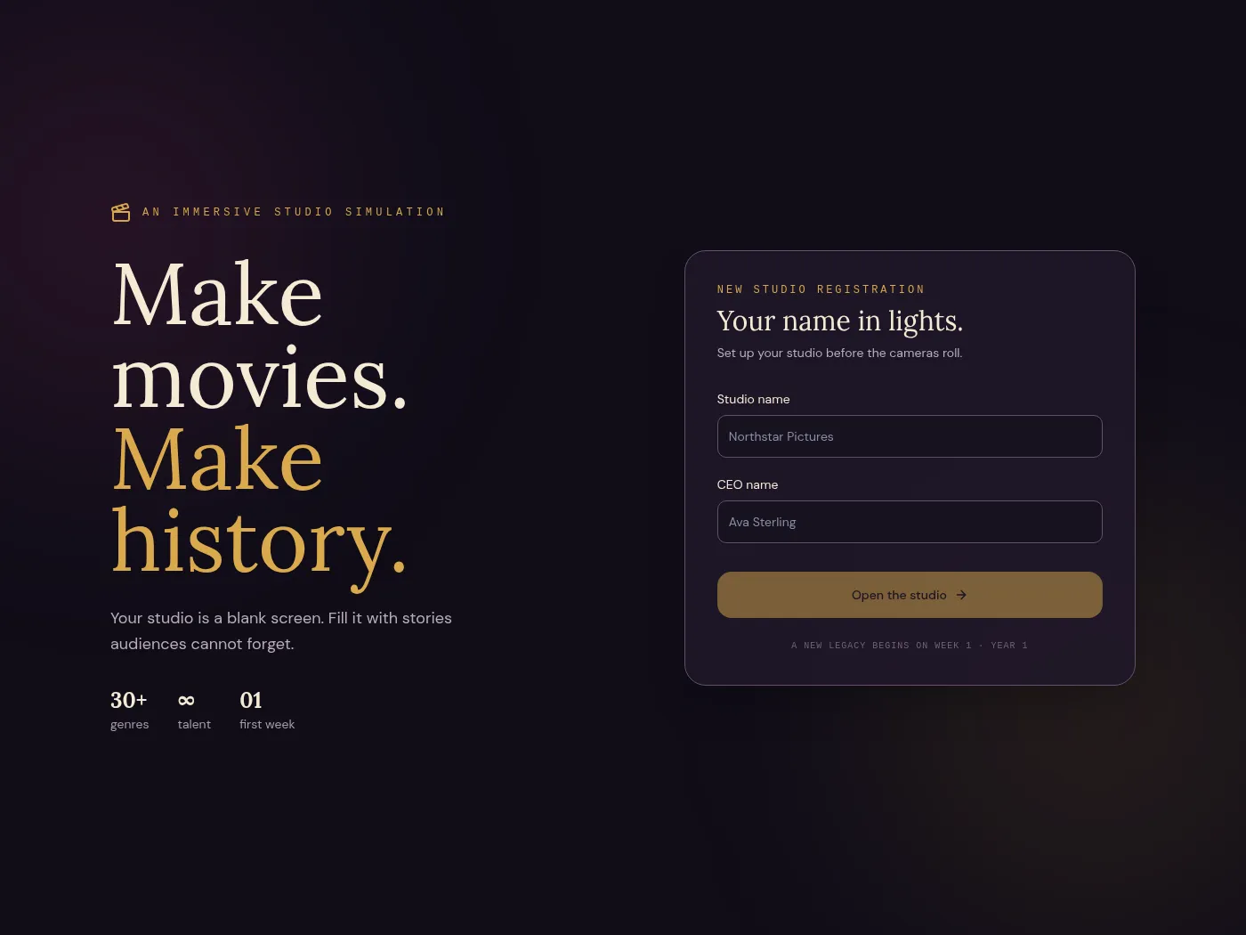 Cinema Studio Tycoon