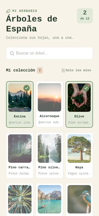 Árboles de España Tracker