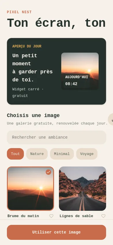 Widget Image App