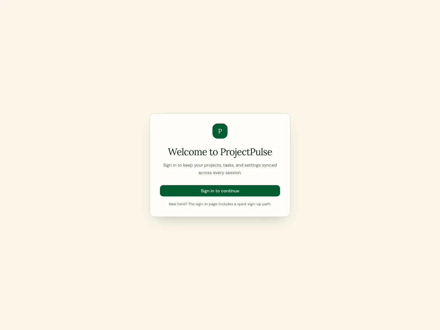 ProjectPulse Tracker