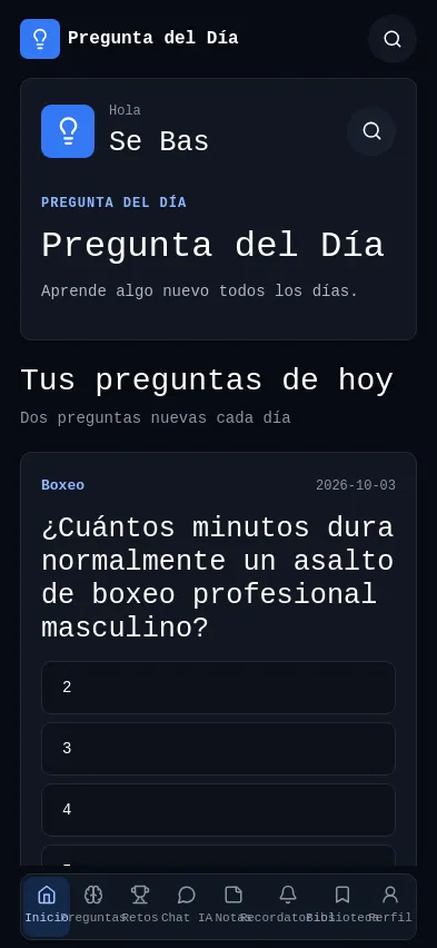 Pregunta del Día App