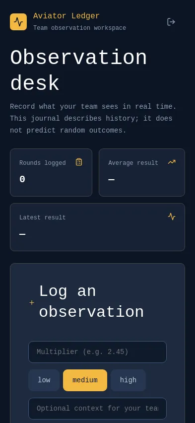 Aviator Signal Predictor