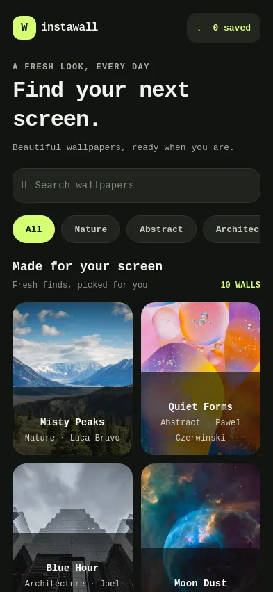 InstaWall Mobile