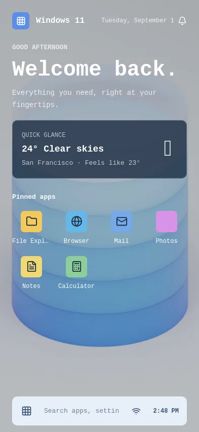 Win11 Mobile Experience