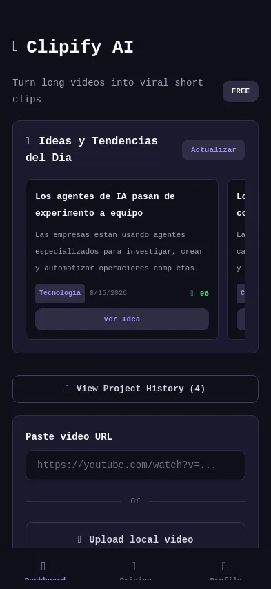 Clipify AI Mobile